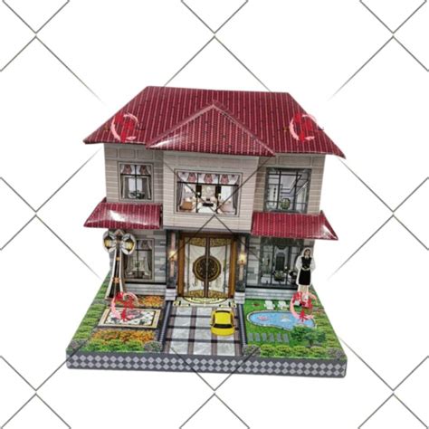 小型别墅 纸扎屋子 双层屋子 清明节 清明 祭祖扫墓 附上房契 PaperMade Bangalow For 祖先 祭祖 拜先人 Paper