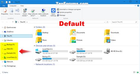 Add Or Remove Duplicate Drives In Navigation Pane In Windows 10 Page