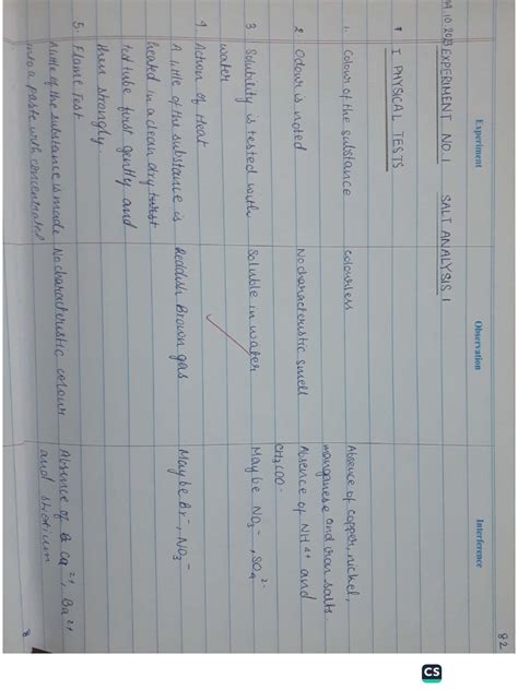 Chem Lab Record Reference Pdf