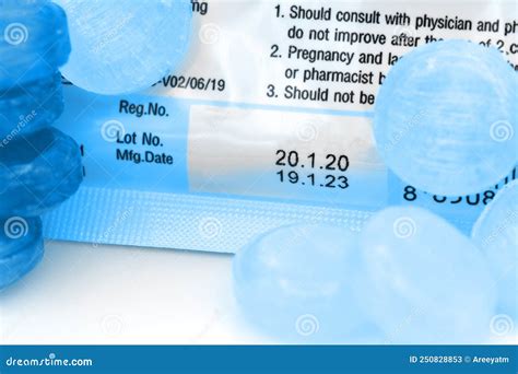 Manufacturing Date And Expiry Date On Package Stock Image Image Of