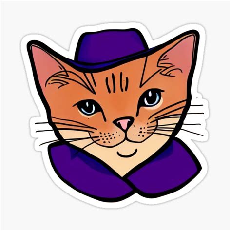 Cat Character Design Sticker For Sale By Smartchitect Redbubble