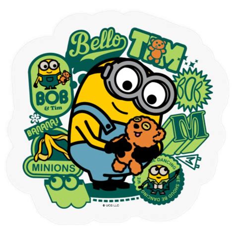 Minions The Rise Of Gru Bob Travel Patches Stickers Sold By Erik