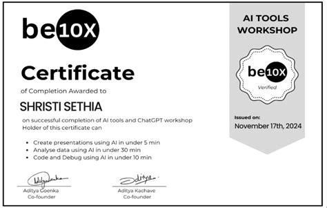 Shristi Sethia On Linkedin Ai Learningjourney