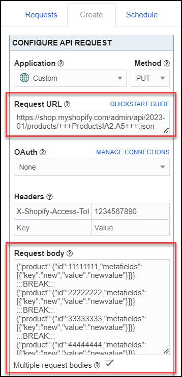 Multi Query Requests Api Connector