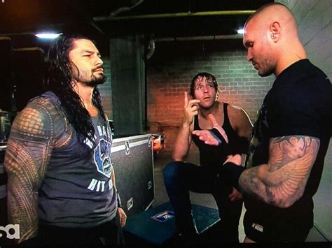 Randy Orton Roman Reigns And Dean Ambrose WWE Roman Reigns Randy