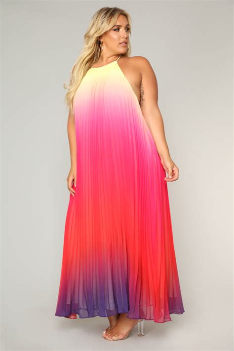 Sunset Ombre Dress Multi Fashion Nova