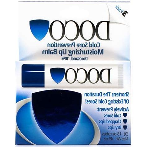 Docoshield Cold Sore Prevention Lip Balm Wdocosanol