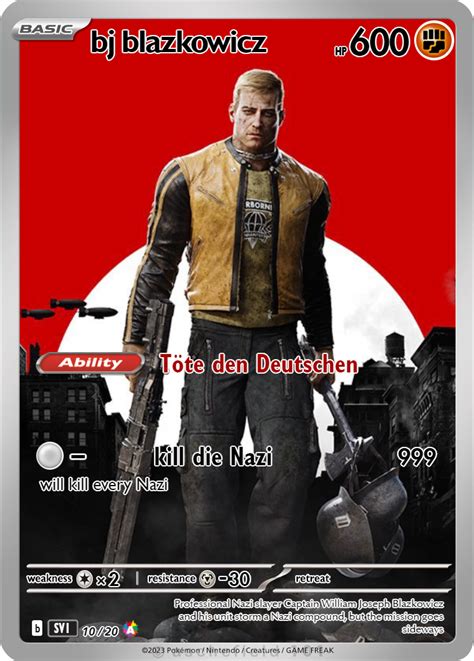 bj blazkowicz - peed | Pokécardmaker.net