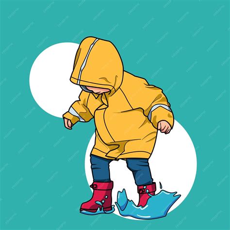 Маленький ребенок в плаще с мультфильмом Премиум Ai сгенерированный вектор