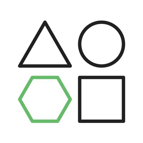 Shape Generic Outline Color Icon