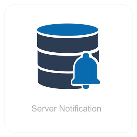 Premium Vector Server Notification And Icon Concept