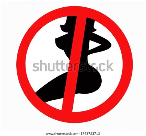 No Public Nudity Allowed Prohibition Sign Stock Illustration 1793723713 Shutterstock