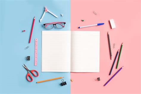 Premium Photo Back To School Education Concept Equipment On Pink