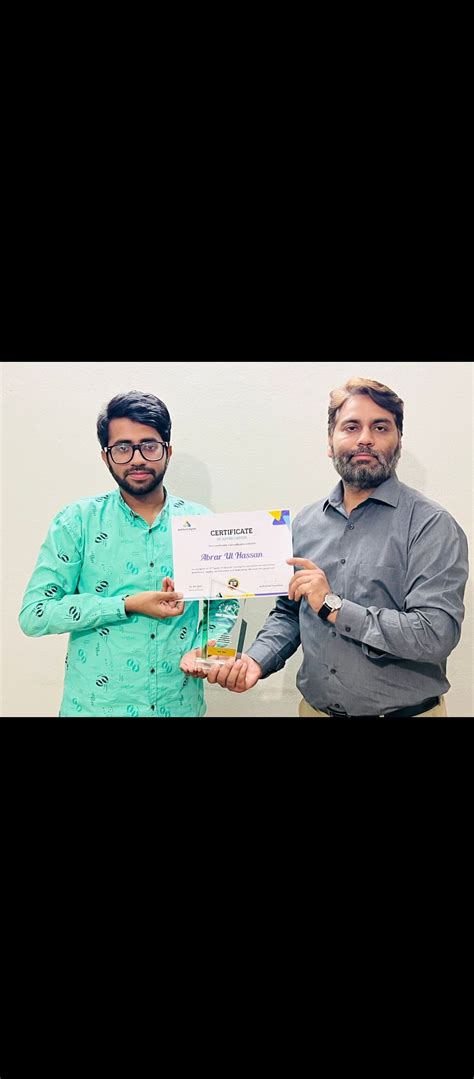 abrar ul hassan on linkedin alhamdulillah i have completed my 1st year