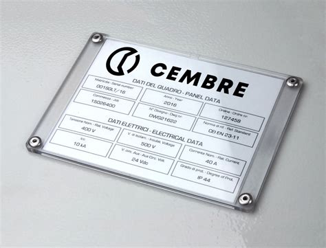 TARGHE QUADRO Cembre