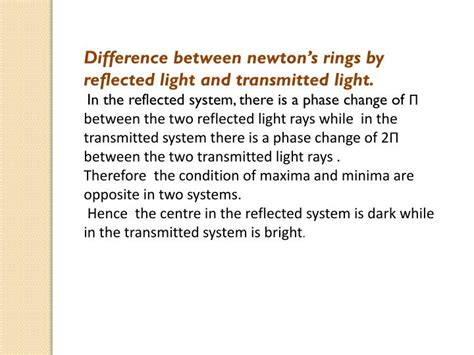 Ppt Newtons Rings Powerpoint Presentation Id2333382