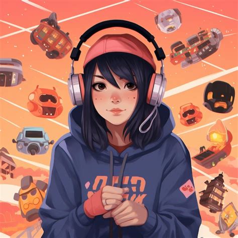 Premium Photo Cute Asian Gamer Girl Background Isolation