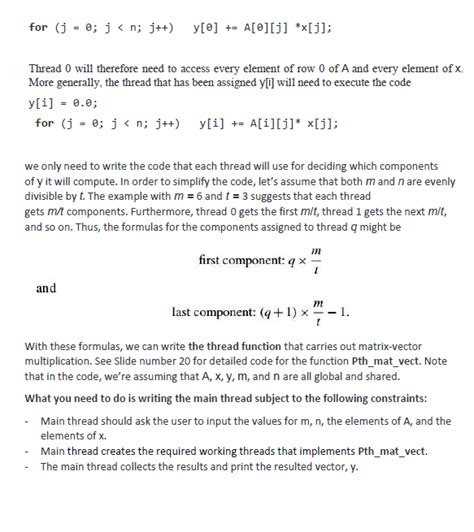 Parallel Programming Assignment 2 Matrix Vector Chegg