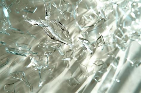 Shattered Glass Reflections Premium Ai Generated Image