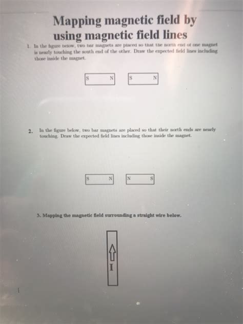 Solved Mapping Magnetic Field By Using Magnetic Field Lines Chegg
