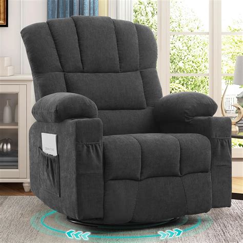 Cdcasa Oversized Swivel Rocker Recliner Chair For Adults