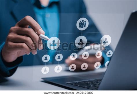 Organizational Structure Concept Teamwork Organization Business Stock