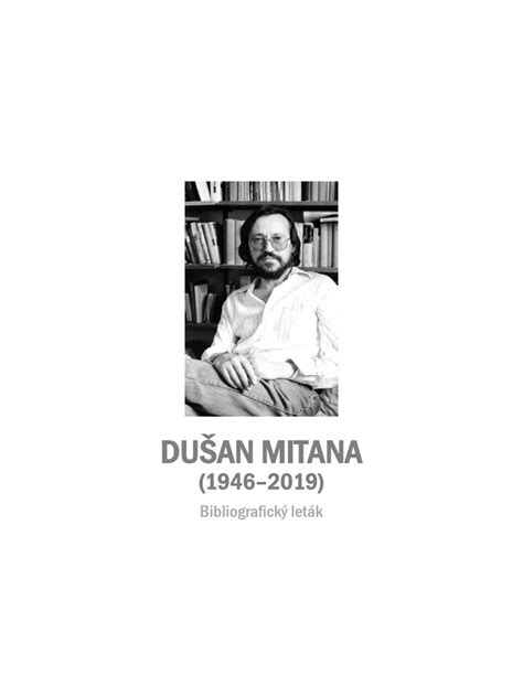 Dusan Mitana Bibliograficky Letak Pdf