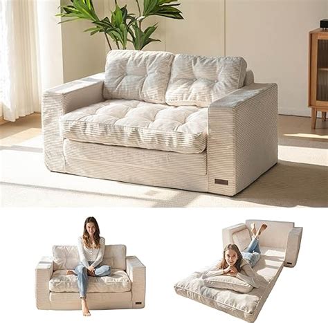 Maxyoyo Convertible Sofa Bed Pull Out Loveseat Sleeper