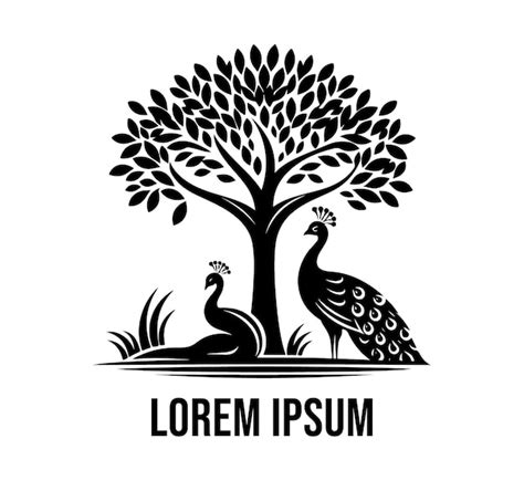 Peacock Logo Design Premium Vector