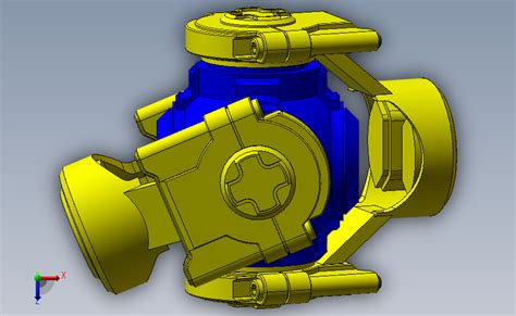 万向节联轴器机构 Solidworks 2007 模型图纸下载 懒石网