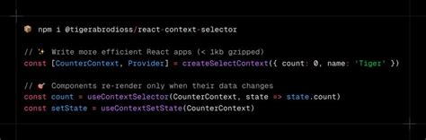 Tiger Abrodi On Linkedin Introducing React Context Selector React