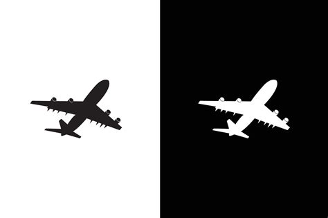 Plane Icon Airplane Icon Flight Transport Symbol Travel