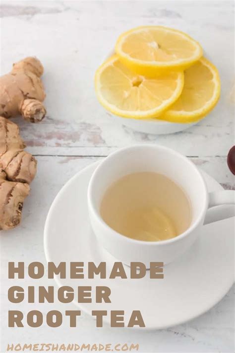 Fresh Ginger Root Tea Home Is Handmade