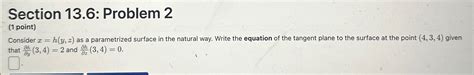 solved section 13 6 problem 2 1 ﻿point consider x h y z