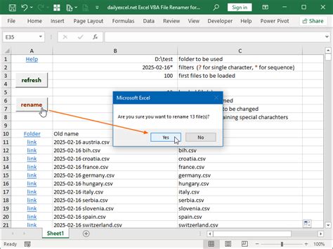 Excel Vba File Renamer For Windows