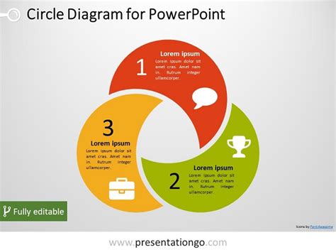 Powerpoint Template Circle Diagram Free Circular Layered Dia