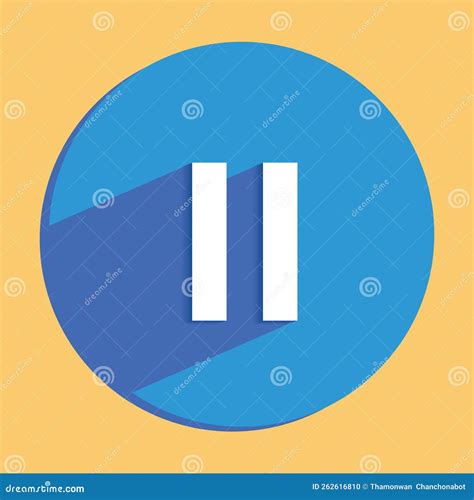 Stop Button Flat Icon Button Vector Stock Vector Illustration Of