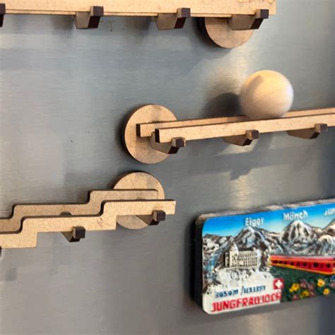 Fridge Marble Run Refrigerator Marble Maze Glowforge Shop