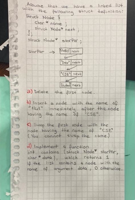 Solved Session 1 Q4 Assume That We Have A Linked Luist With