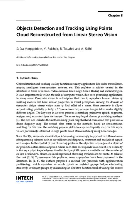 Pdf Object Detection And Tracking Via Point Clouds