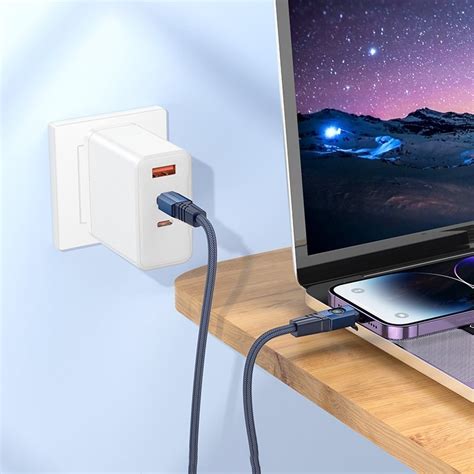 Borofone Bu47 Pd 27w Usb C Type C To 8 Pin Data Cable 1 2m Blue