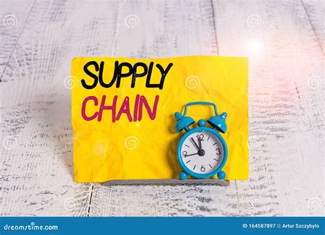Word Writing Text Supply Chain Business Concept For Network Between A Company And Suppliers In