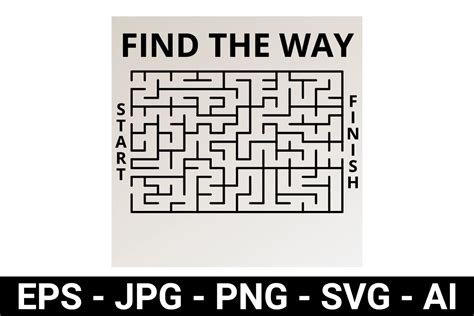 Maze Pattern Perfect For Fun Games Graphic By Davidstephanus Creative Fabrica