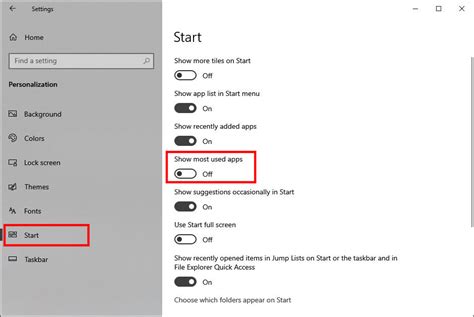 How To Hide Most Used Applications List In Start Menu
