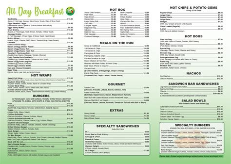 Food And Drink Menu Olympic Circuit Cafe And Takeaway Southport