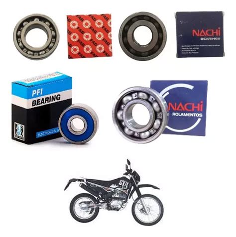 Kit Rolamento Motor Virabrequim Stx Motard Nachi Pfi Fag Parcelamento Sem Juros