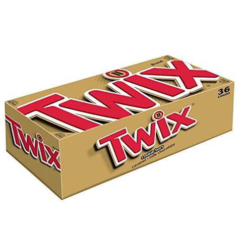 Mars Twix Caramel Singles Size Chocolate Cookie Bar Candy 1 79 Ounce Bar 36 Count Box Walmart