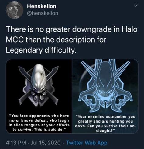 Henskelion There Is No Greater Downgrade In Halo Mcc Than The