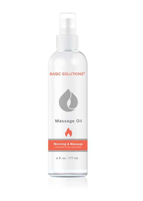Basic Solutions® Warming Massage Oil 6 Fl Oz 177 Ml Topco Sales