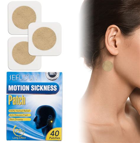 Buy Beige Behind The Ear Motion Sickness Patches For Cruise 40 Pack